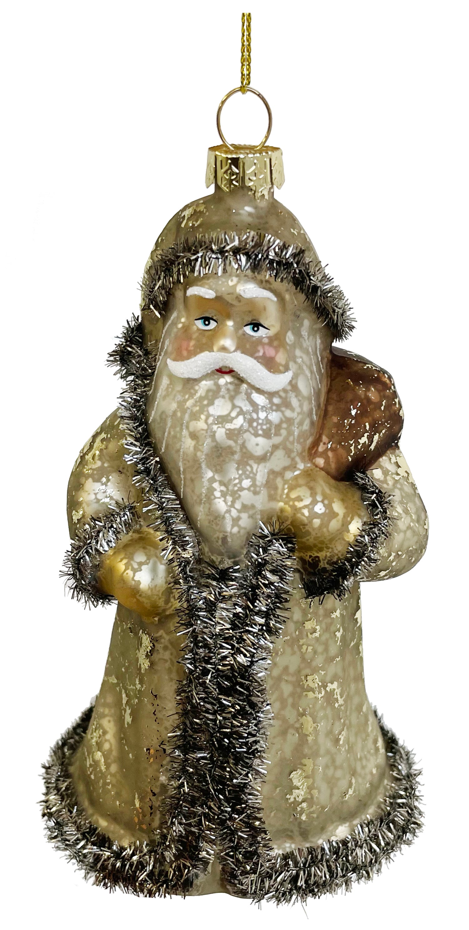 Glass Santa Ornament – Hester & Cook