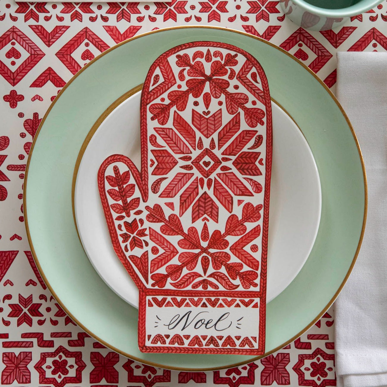 Fair Isle Mitten Table Accent – Hester & Cook