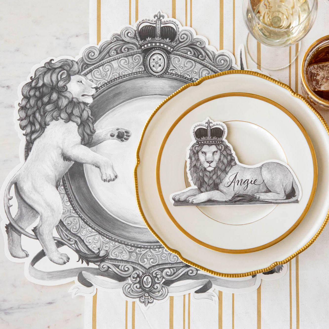 Die-cut H&C Regal Crest Placemat – Hester & Cook