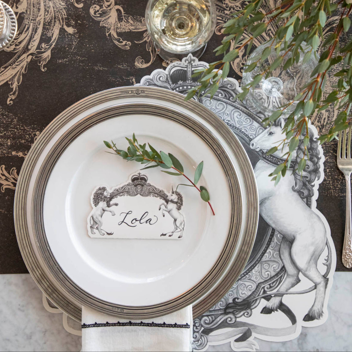 Die-cut H&C Regal Crest Placemat – Hester & Cook