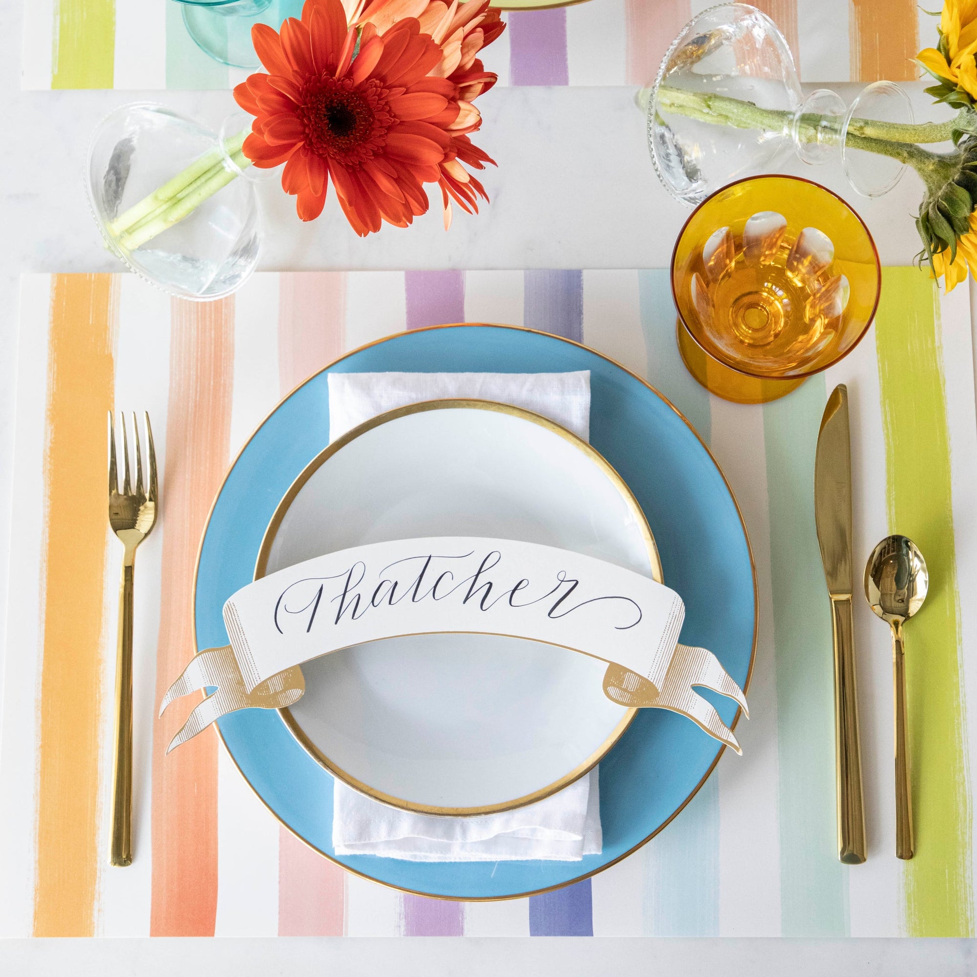 Classic Gold Banner Table Accent – Hester & Cook