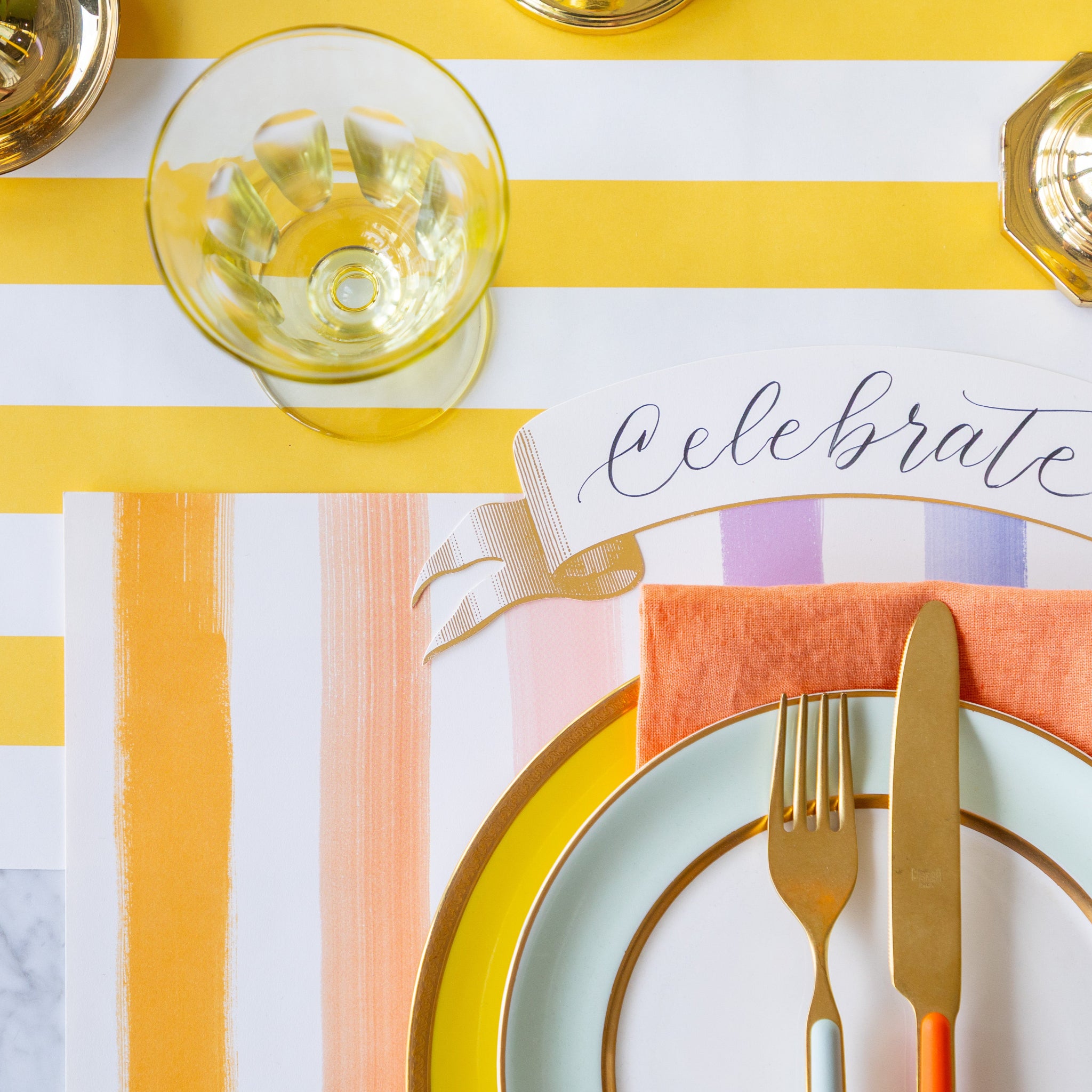 Classic Gold Banner Table Accent – Hester & Cook