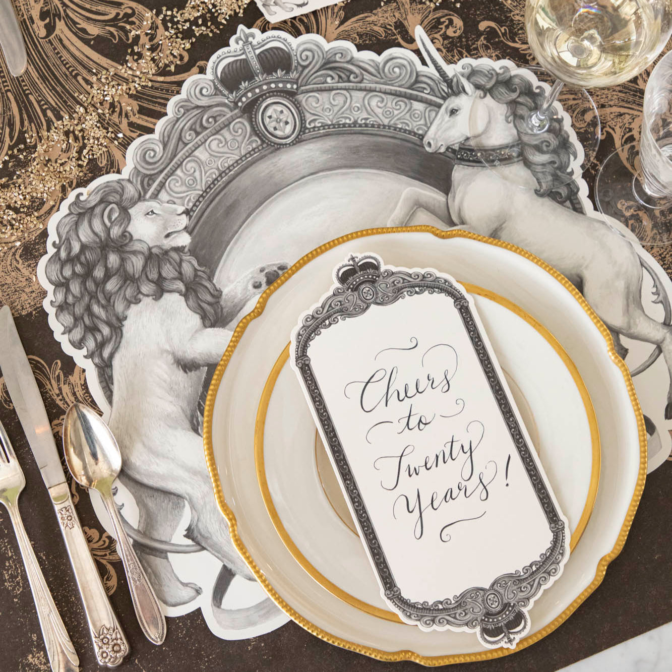 Die-cut H&C Regal Crest Placemat – Hester & Cook