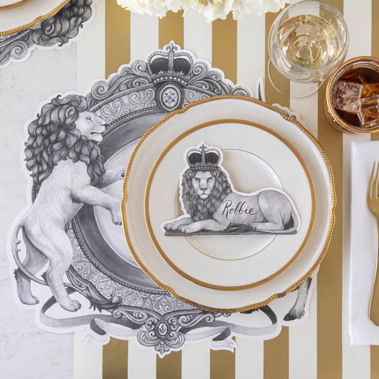 Die-cut H&C Regal Crest Placemat – Hester & Cook