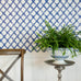 Blue Lattice Wallpaper – Hester & Cook