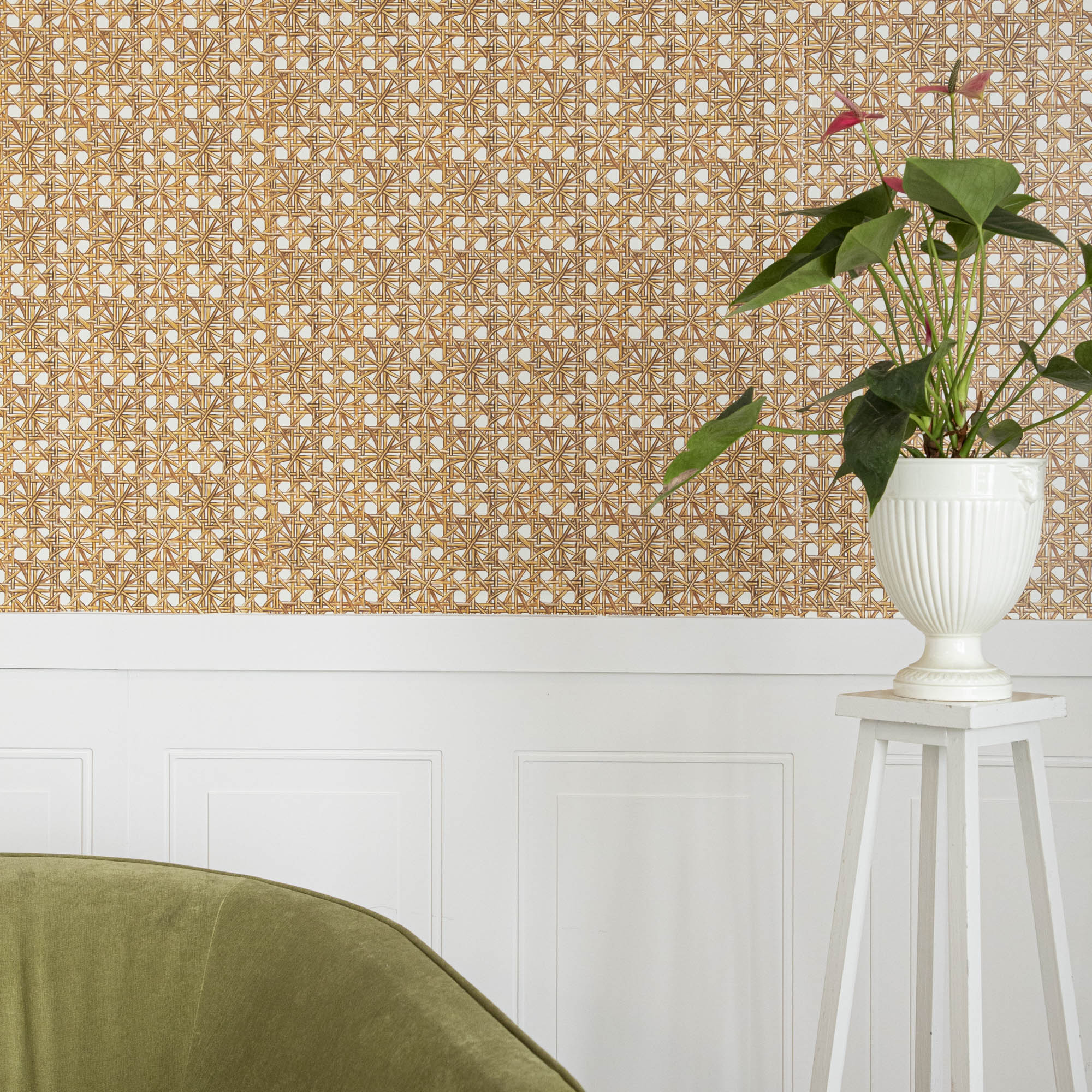 Rattan Weave Wallpaper – Hester & Cook