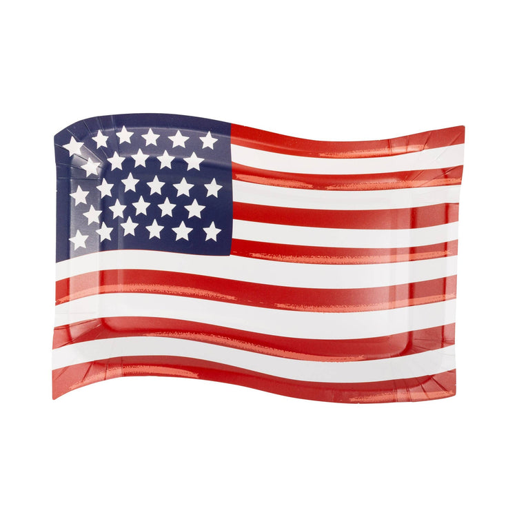 Wavy Flag Paper Plates – Hester & Cook