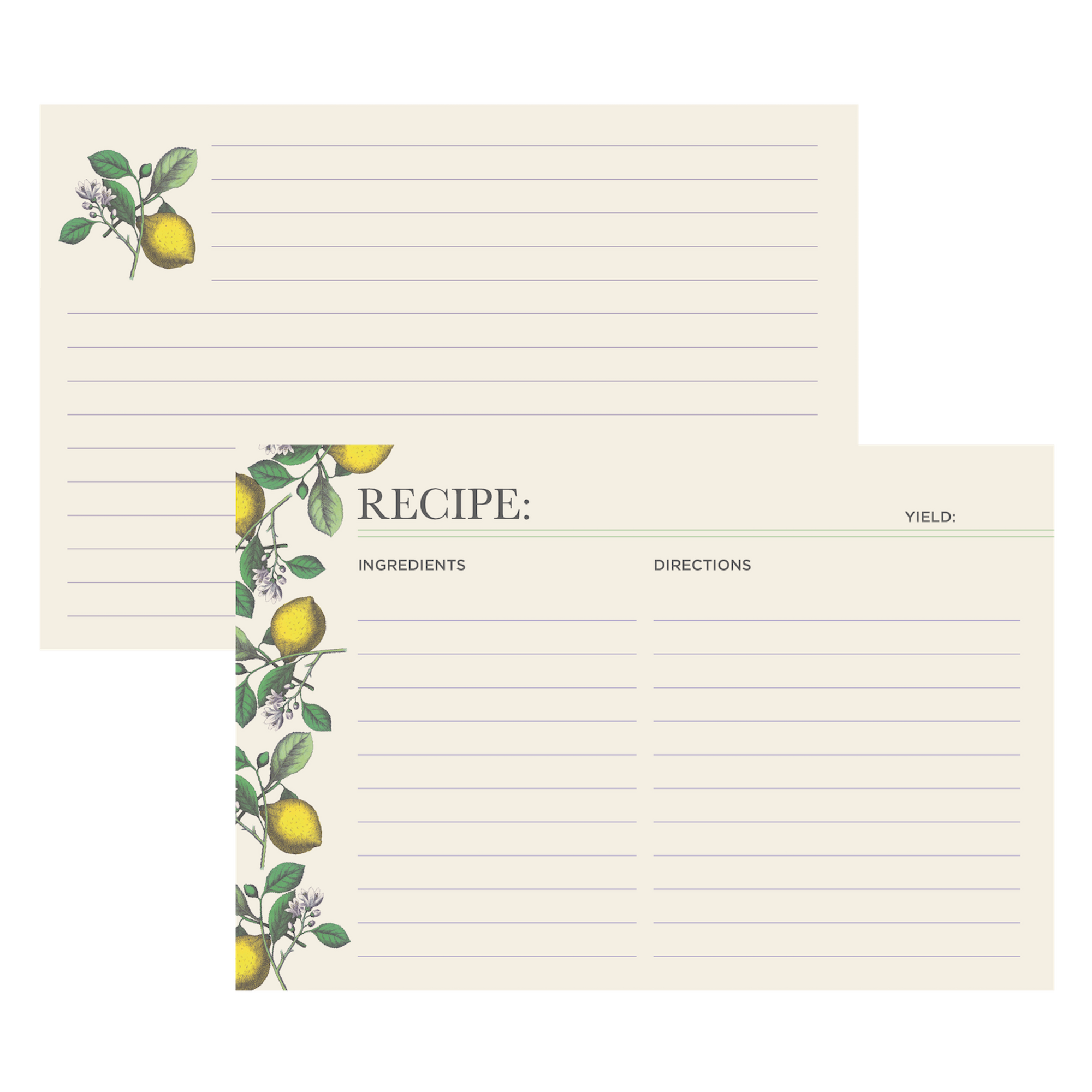 Lemon Recipe Card – Hester & Cook