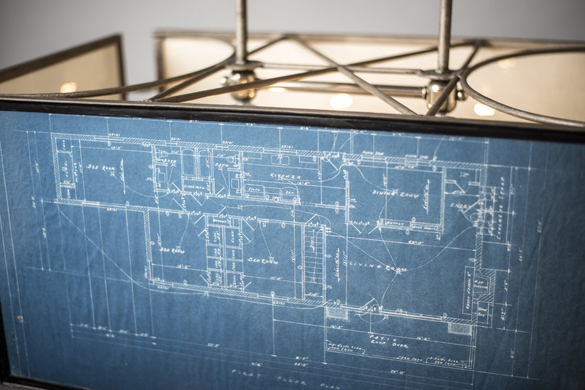 Custom Vintage Blueprint Lighting | Lighting Fixtures – Hester & Cook