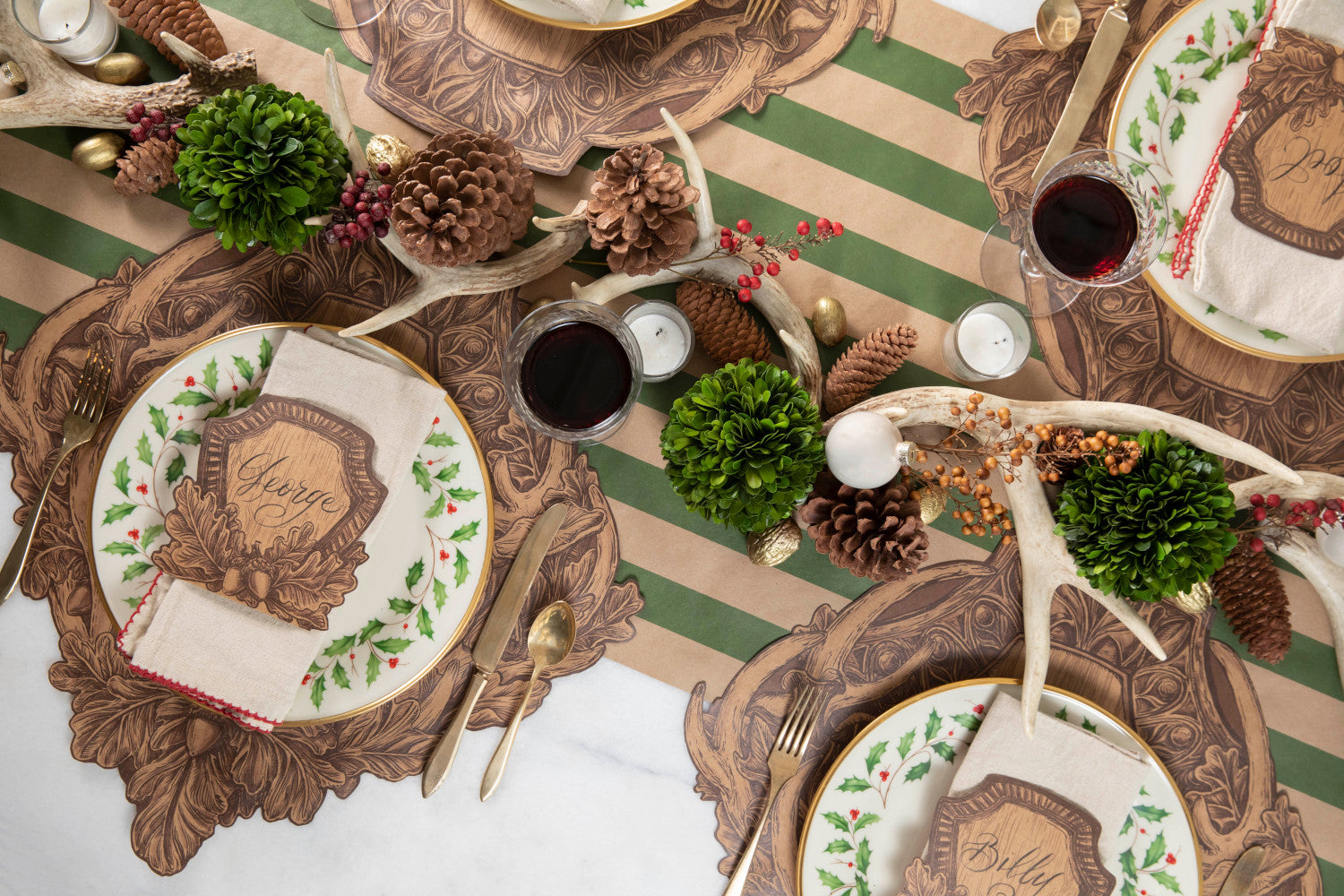 Die-cut Oak & Antler Crest Placemat – Hester & Cook