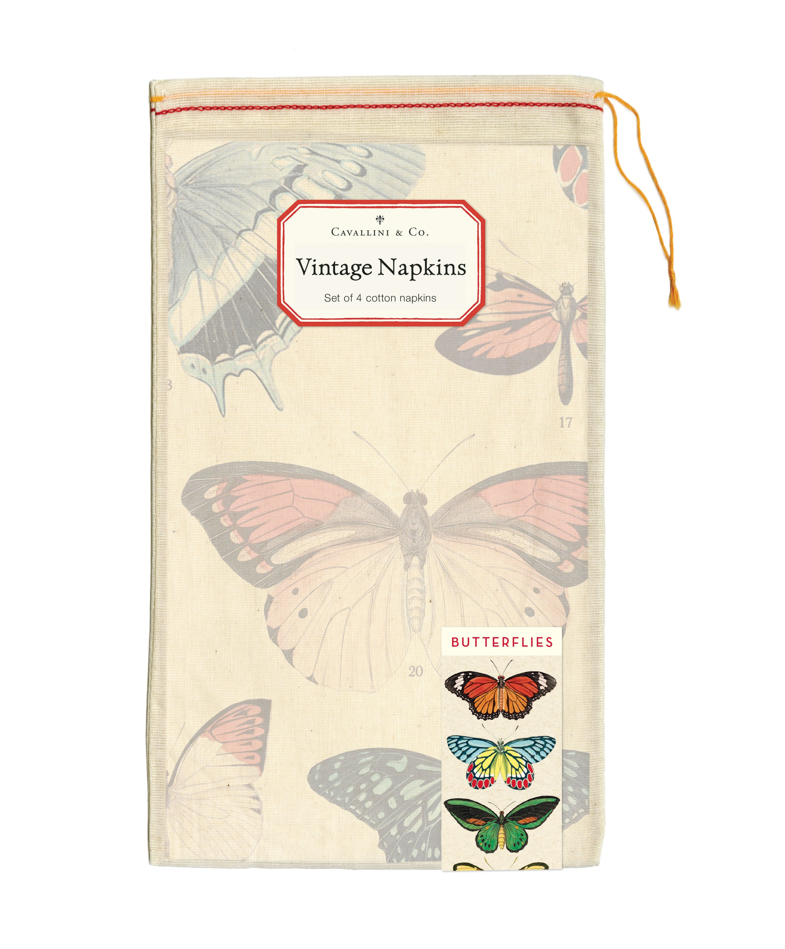 Butterflies Cloth Napkin, Set of Four – Hester & Cook