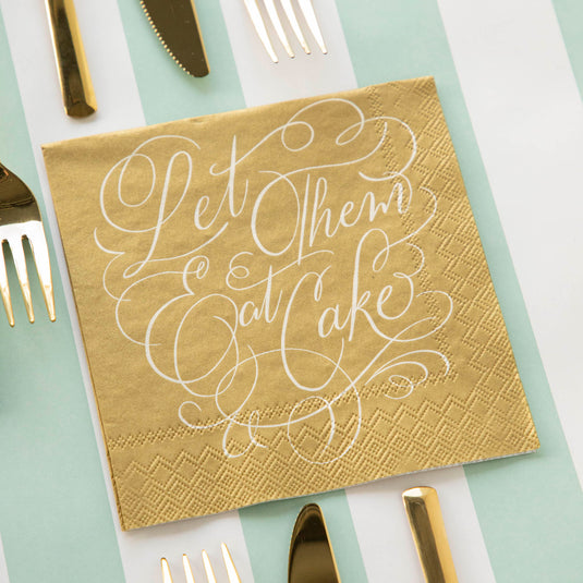 Let Them Eat Cake Cocktail Napkins – Hester & Cook