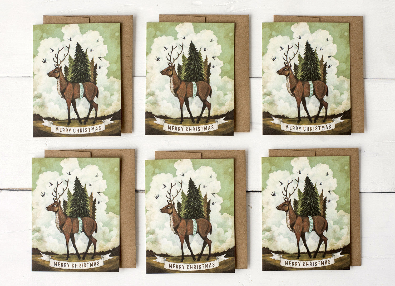 Christmas Elk Boxed Set Cards – Hester & Cook