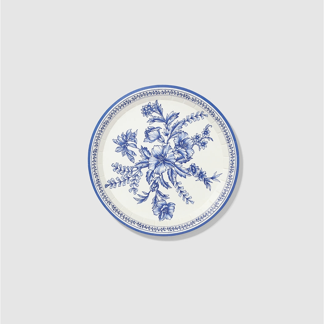 Blue French Toile Paper Party Dinnerware – Hester & Cook